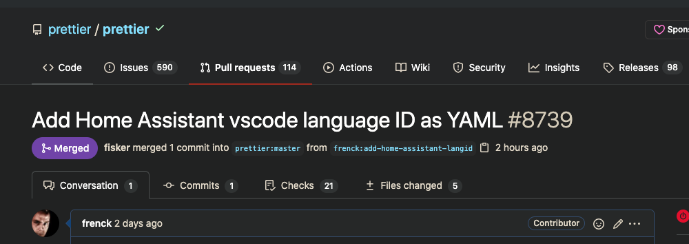 Trigger Prettier YAML Formatting · Issue #248 · keesschollaart81/vscode-home-assistant · GitHub