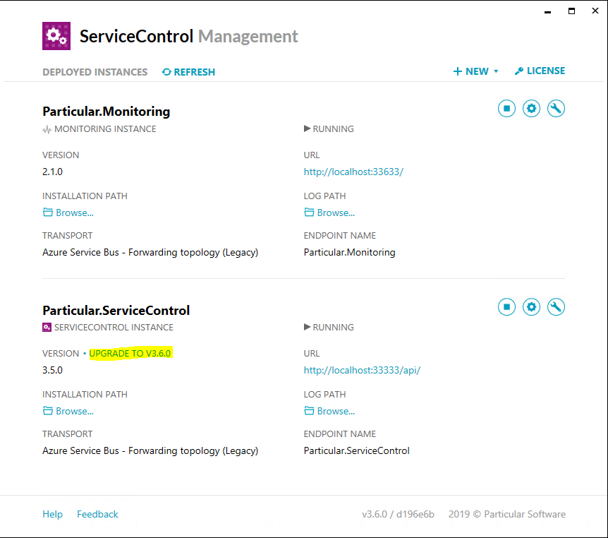 Improvement: Migrate to new Azure Service Bus transport while upgrading Monitoring ...
