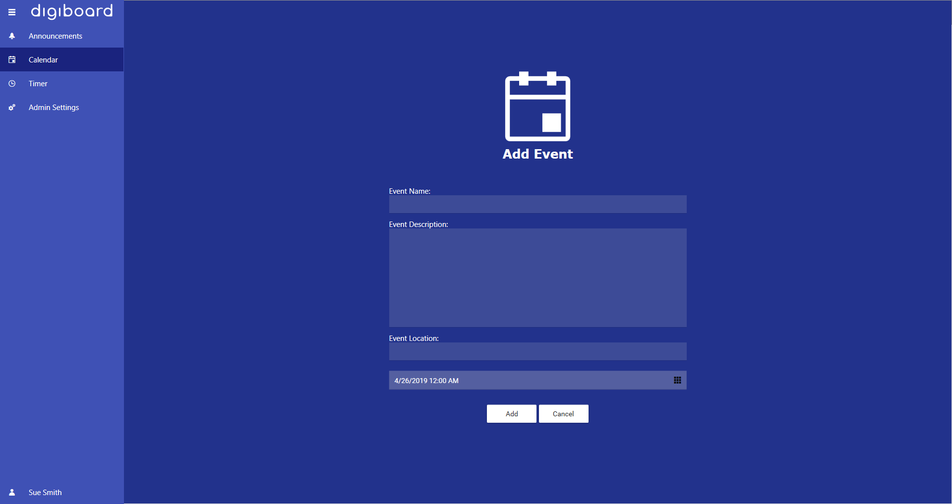 GitHub - victoriapohle/DigiBoard: A digital bulletin board created for Southern Adventist ...