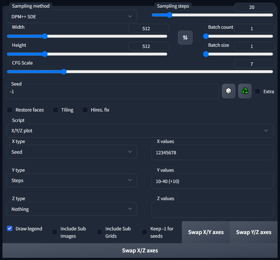 [Feature Request]: Re-use existing image for comparing steps in a X/Y/Z plot · Issue #7289 ...