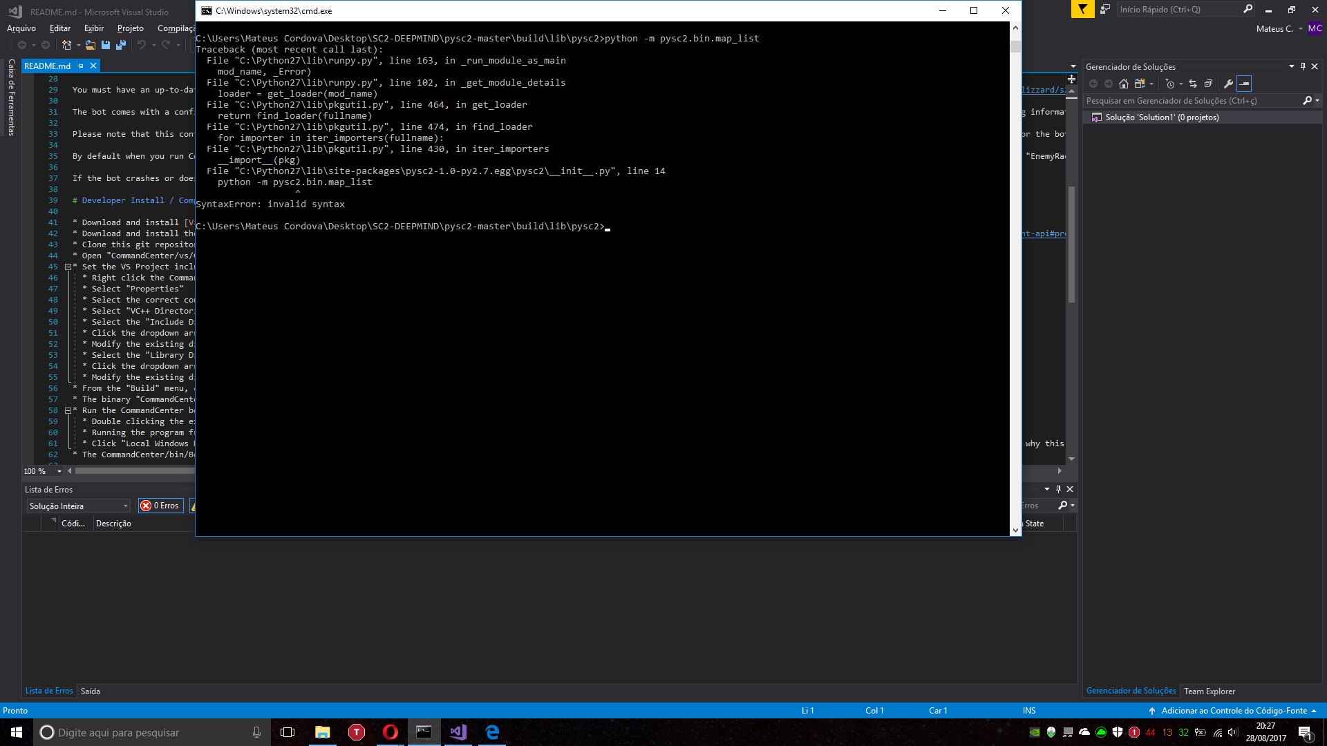 [Help] - Installing · Issue #49 · google-deepmind/pysc2 · GitHub