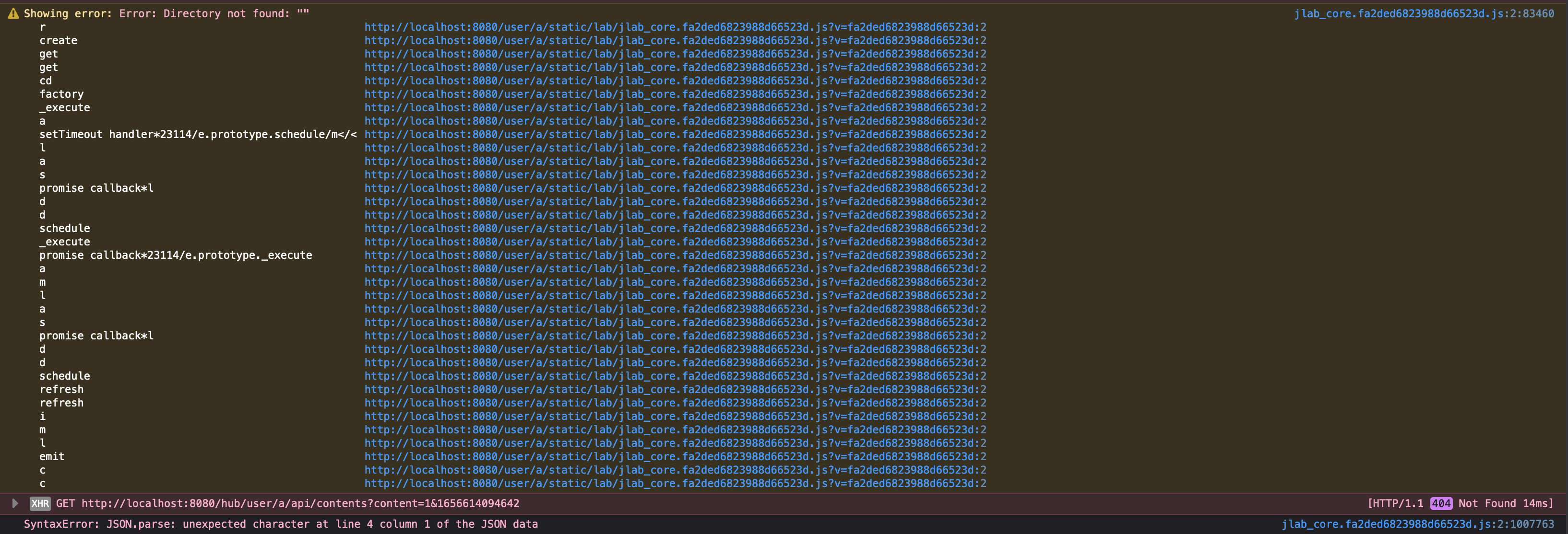 Directory not found: "" Modal During Slow Logout · Issue #12761 · jupyterlab/jupyterlab · GitHub
