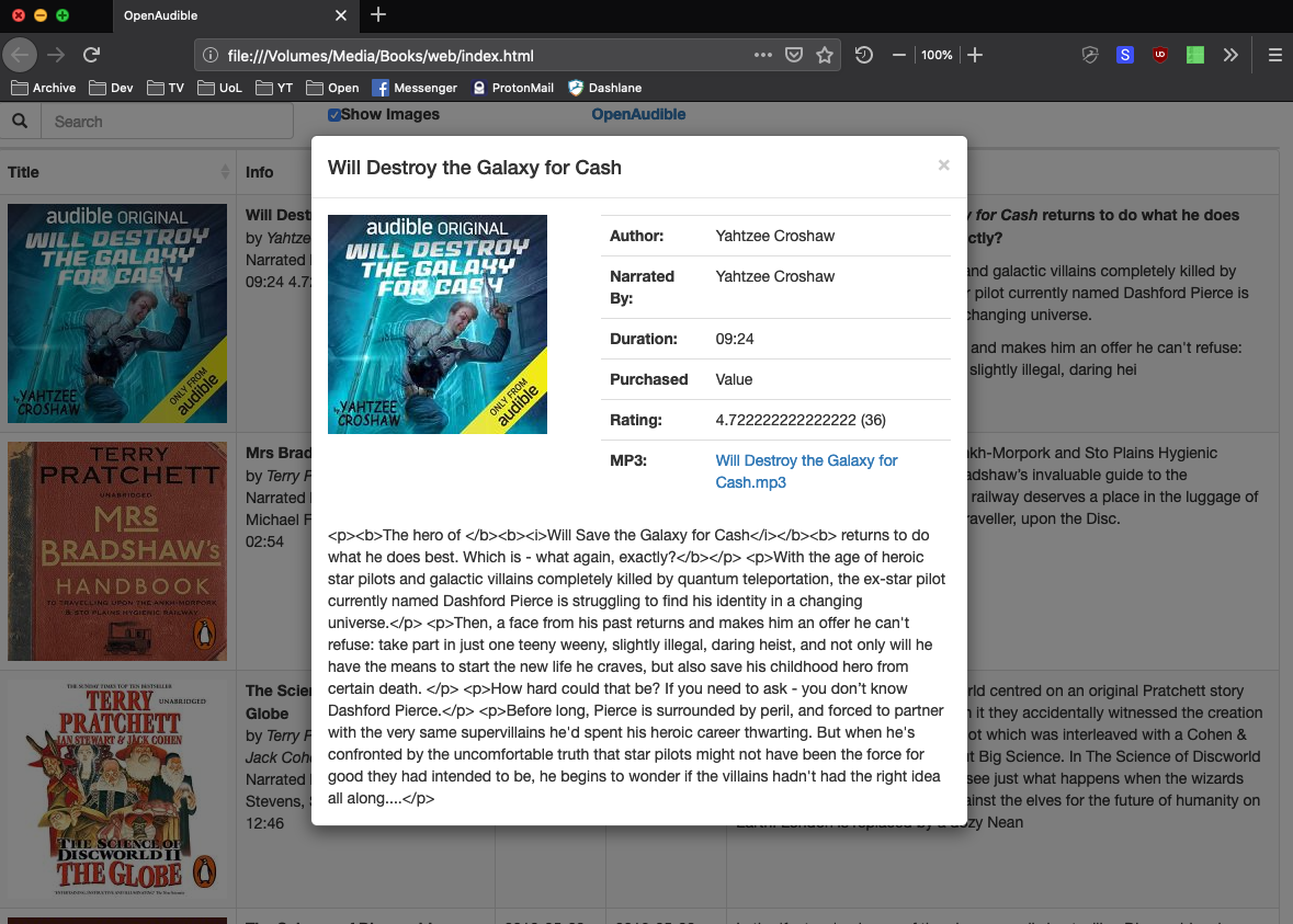 Descriptions On Web Server Not Formatting Properly · Issue 213 · Openaudible Openaudible · Github