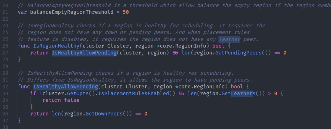 The behavior of opt.HealthRegion is inconsistent for placement rules disable or enable · Issue ...