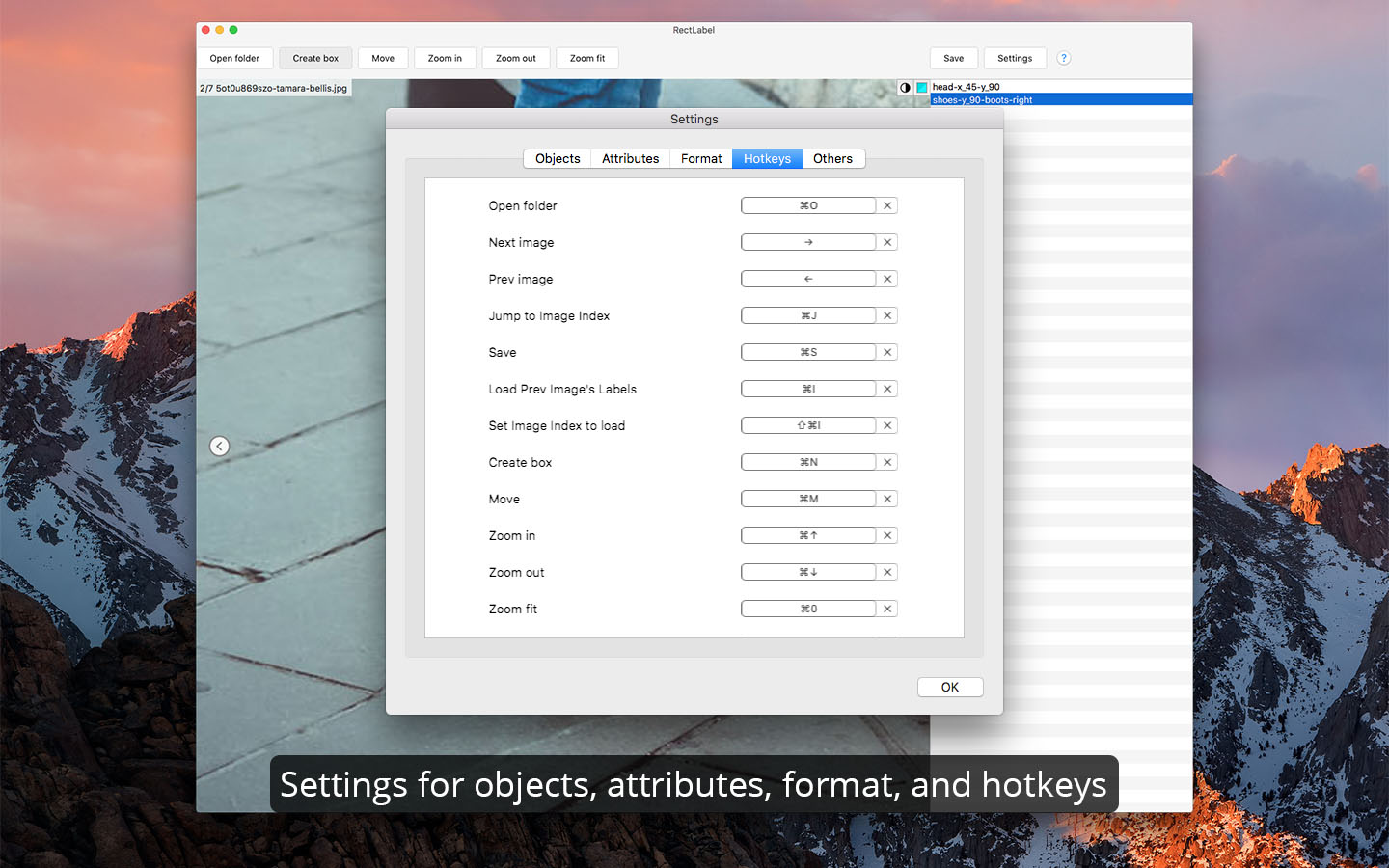 Add a way to define custom hotkeys. · Issue #14 · ryouchinsa/Rectlabel-support · GitHub