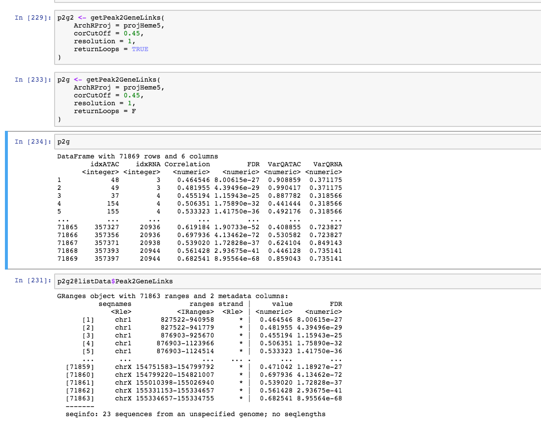 different sizes peak2gene · Issue #559 · GreenleafLab/ArchR · GitHub