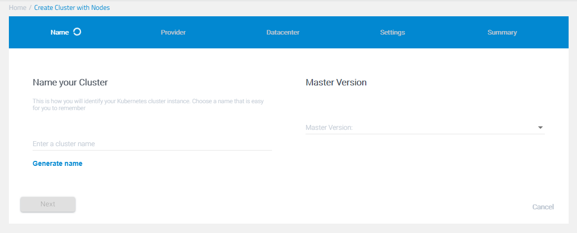 choose version during cluster creation · Issue #641 · kubermatic/dashboard · GitHub