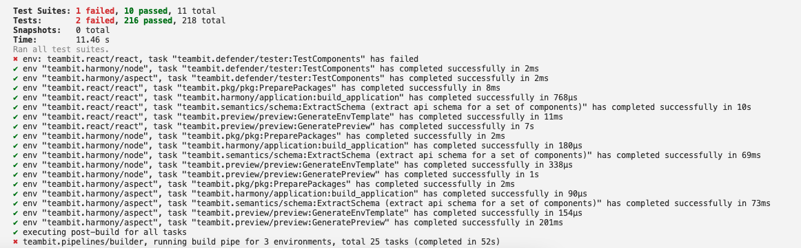Teambit Defender Tester Testcomponents Fails On First Run With Env Teambit React React Native