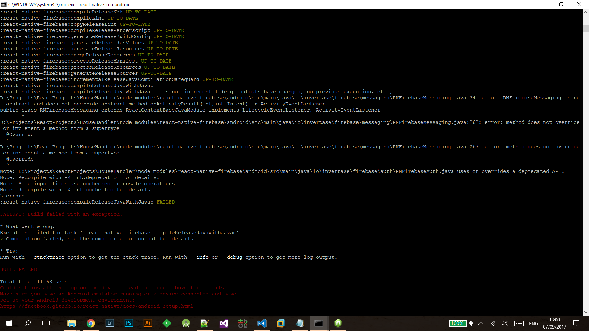 Build Failed · Issue #393 · invertase/react-native-firebase · GitHub