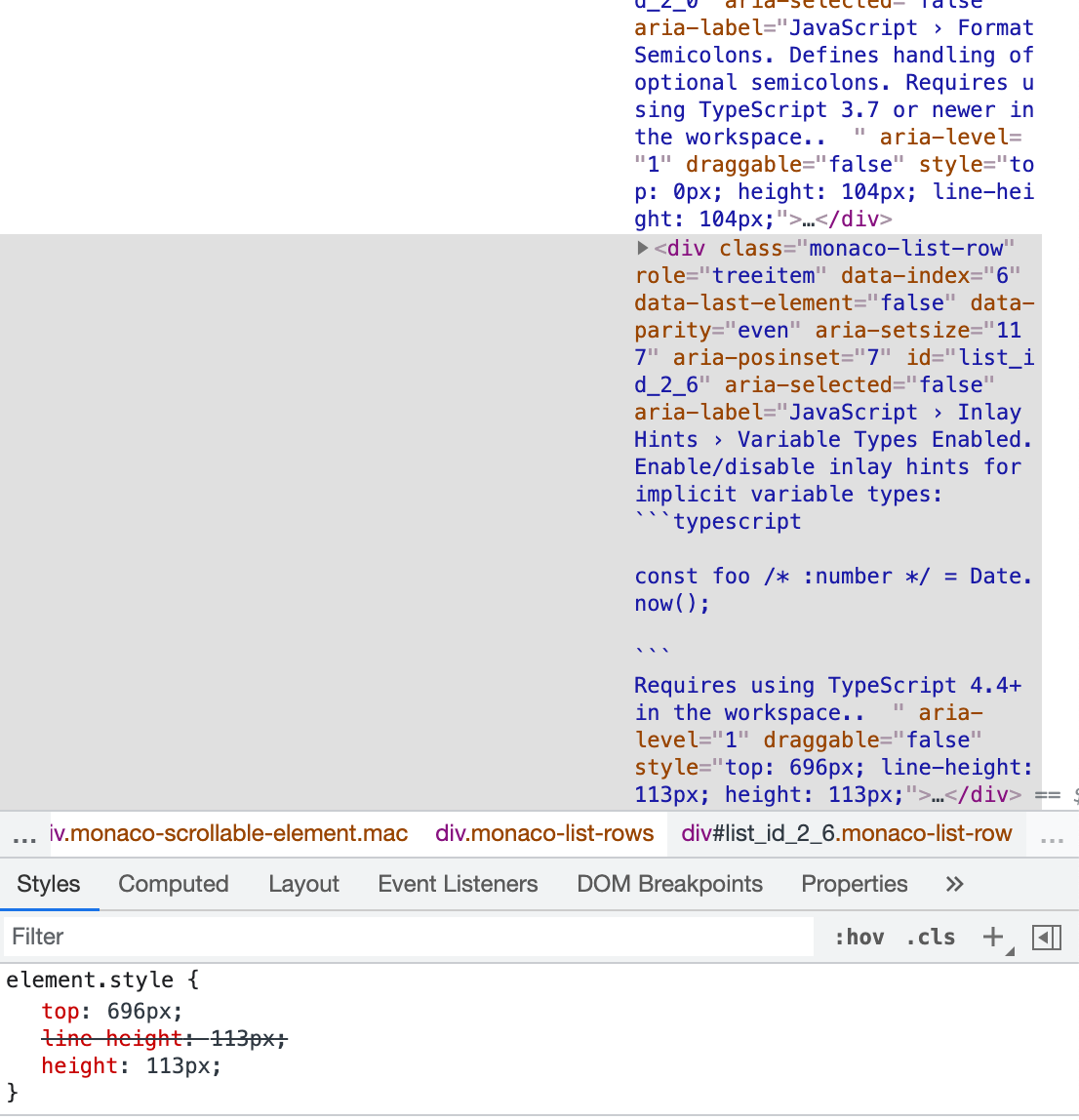 Settings view has invalid height panes · Issue #132627 · microsoft ...