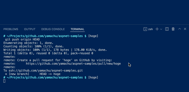 When clicked a link that terminal showed with pressing cmd key, it ...