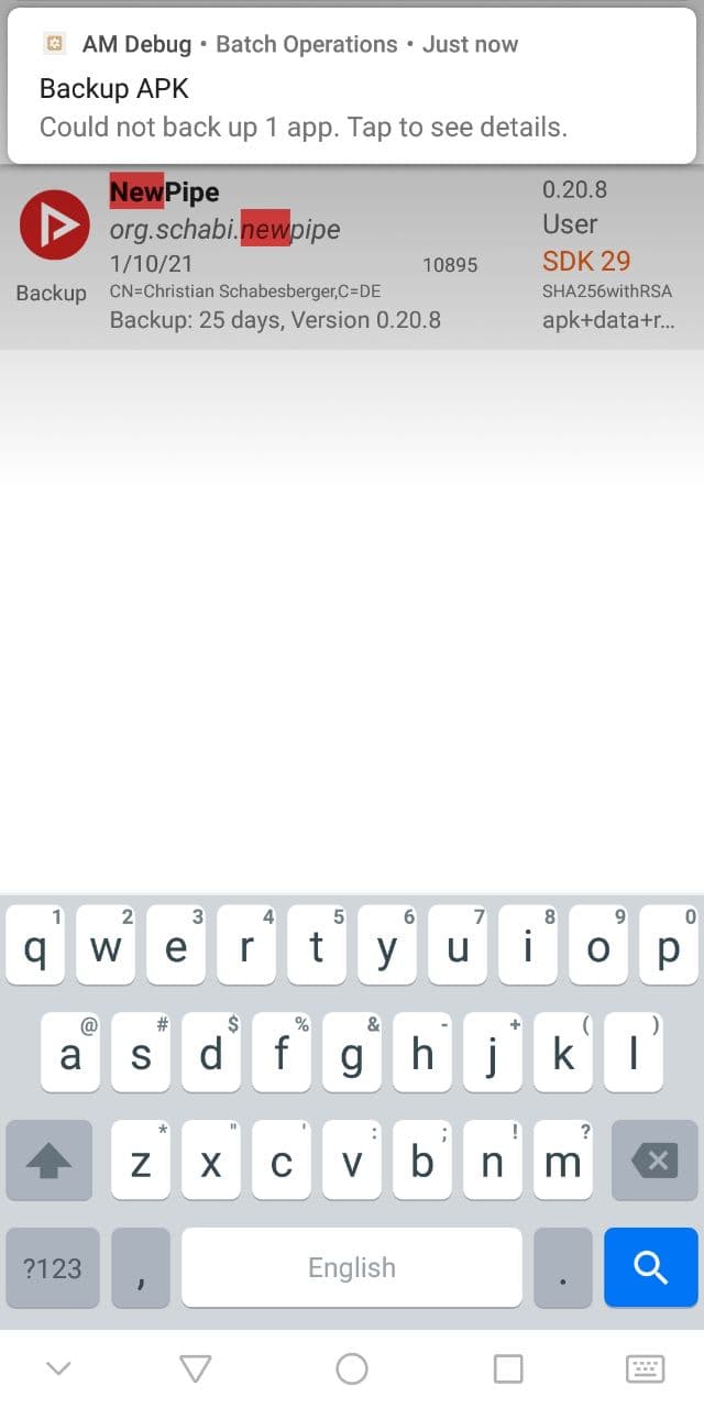 Unable to backup APK files · Issue #262 · MuntashirAkon/AppManager · GitHub