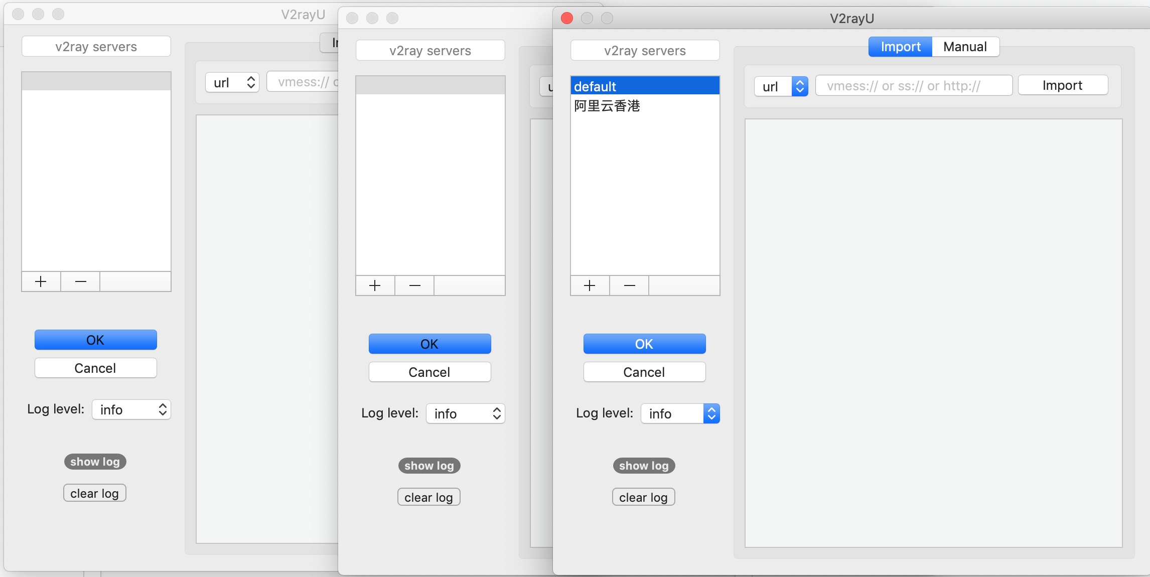 configure 点击多次会出现多个配置窗口 · Issue #55 · yanue/V2rayU · GitHub