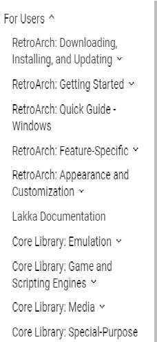 libretro/docs layout and organization · Issue #4 · libretro/docs · GitHub