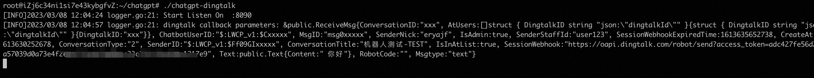 用了香港的ECS，但是还是报错timeout，请问是什么原因呢 · Issue #80 · eryajf/chatgpt-dingtalk · GitHub