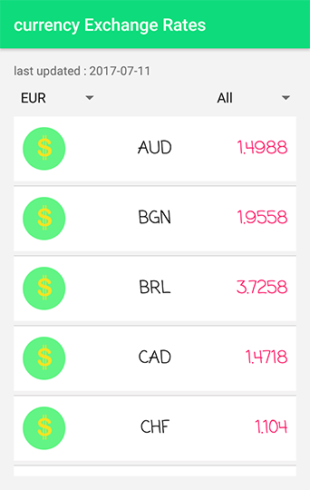 GitHub - ahmdkhled/currencyExchangeRates: Android app that get latest ...