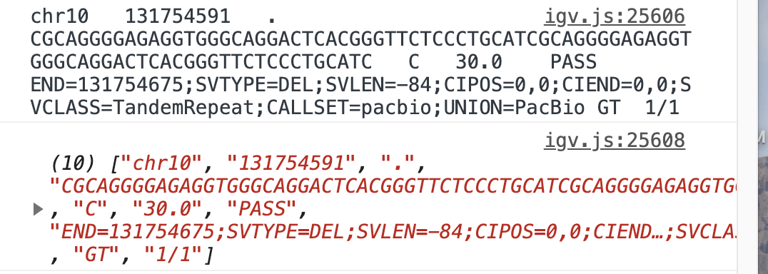 problem parsing vcf file · Issue #1079 · igvteam/igv.js · GitHub
