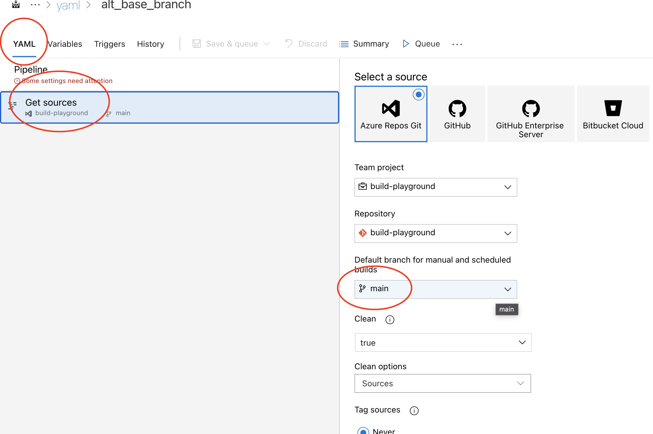 [Support]: Azure DevOps audit trying to pull from nonexistent, non-default branch · Issue #60 ...