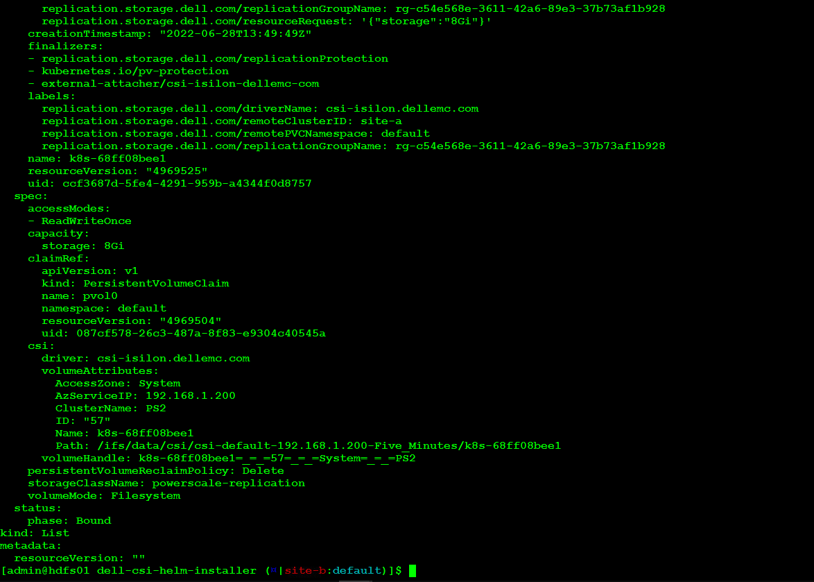 [BUG]: Replicated PV misses the RootClientEnable parameter · Issue #358 · dell/csm · GitHub