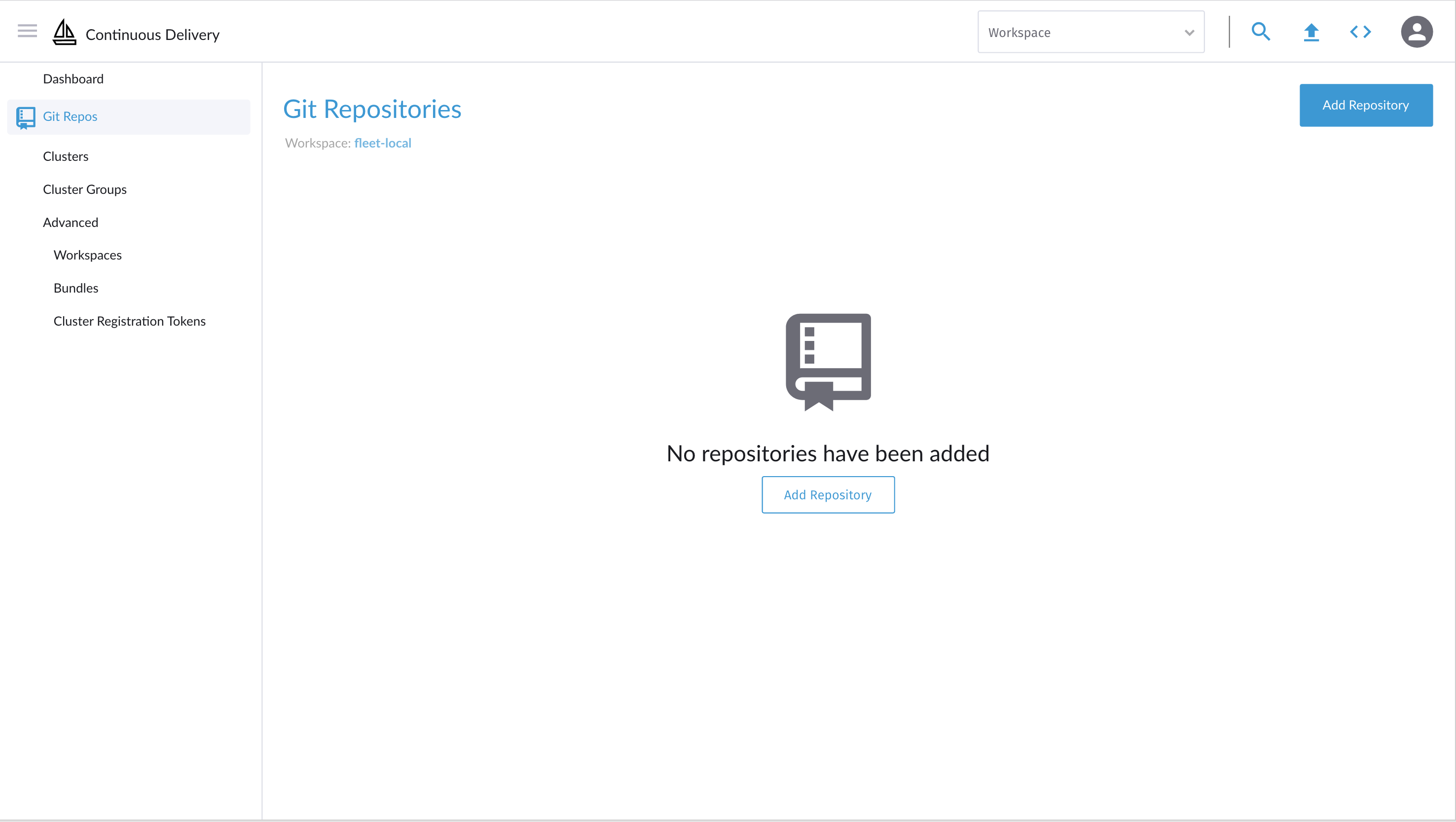 Update no git repo landing page. · Issue #4952 · rancher/dashboard · GitHub