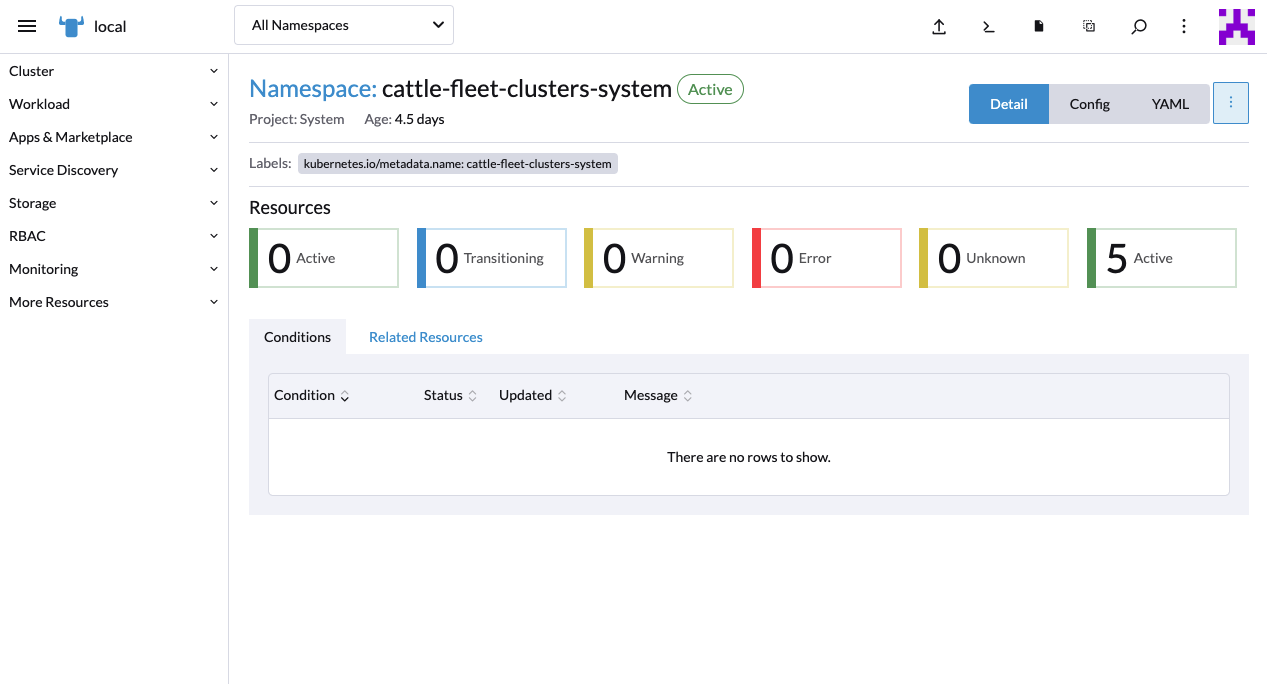 Add workloads tab to the namespaces page · Issue #5115 · rancher/dashboard · GitHub