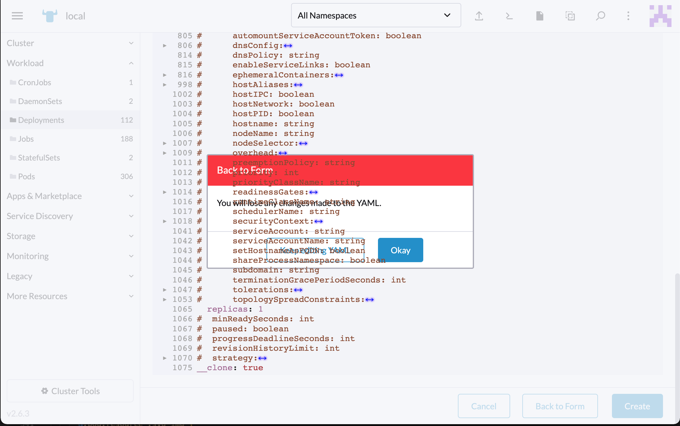 Edit as yaml for a resource is unusable · Issue #5483 · rancher/dashboard · GitHub