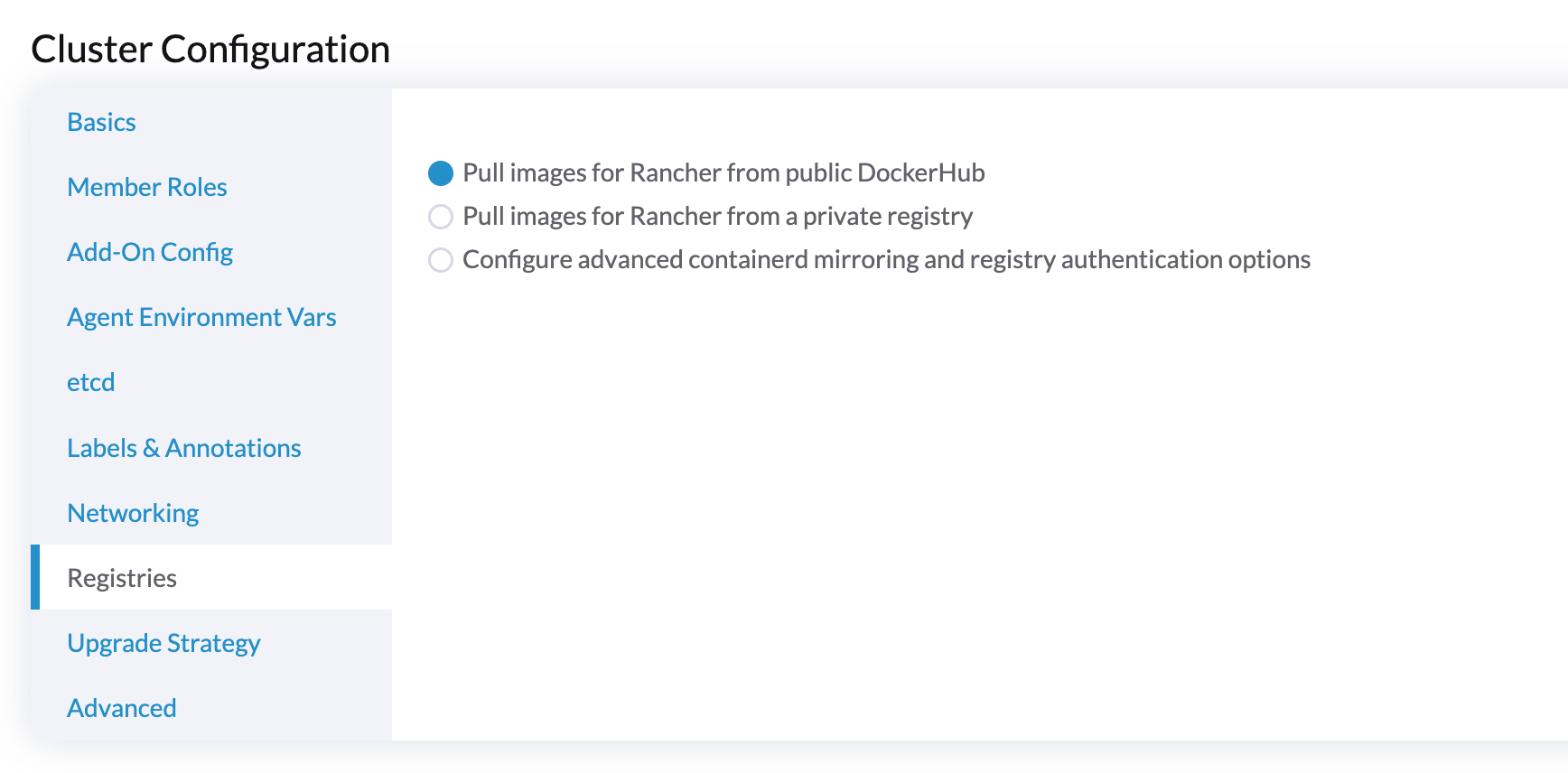 EPIC: Improve Rancher System Registry Container Registry configuration · Issue #6875 · rancher ...