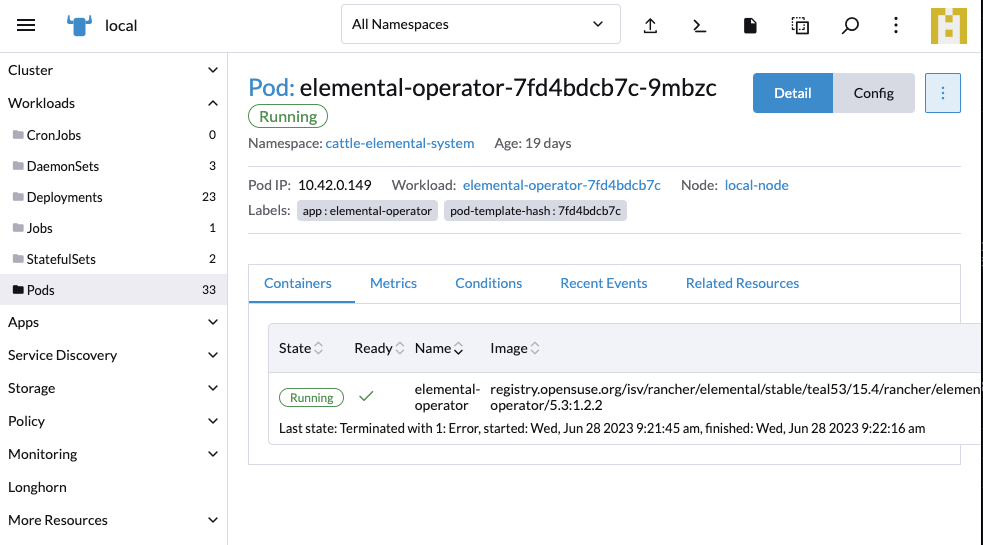 Pod detail view shows full-view loading indicator briefly · Issue #9236 ...