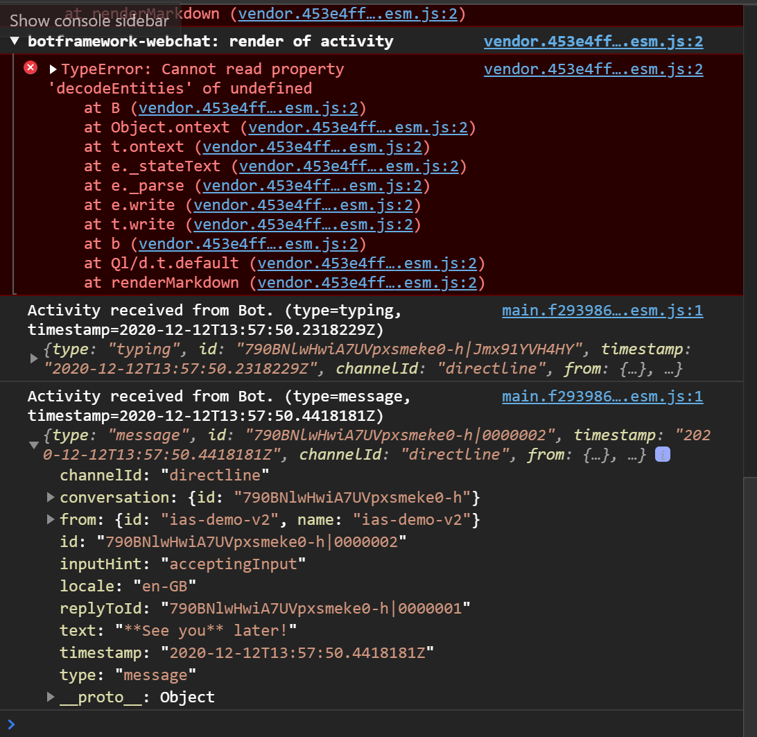 Markdown Text Is Not Rendered In Reactwebchat · Issue 3633 · Microsoft Botframework Webchat