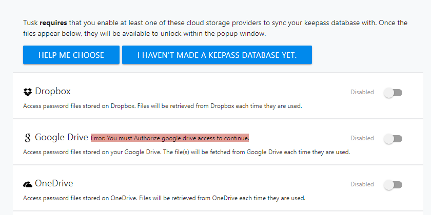 Tusk Periodically Requires Google Drive Reauthentication · Issue #64 · subdavis/Tusk · GitHub