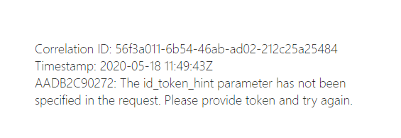 unable to add id_token_hint while logging out · Issue #1673 · AzureAD/microsoft-authentication ...
