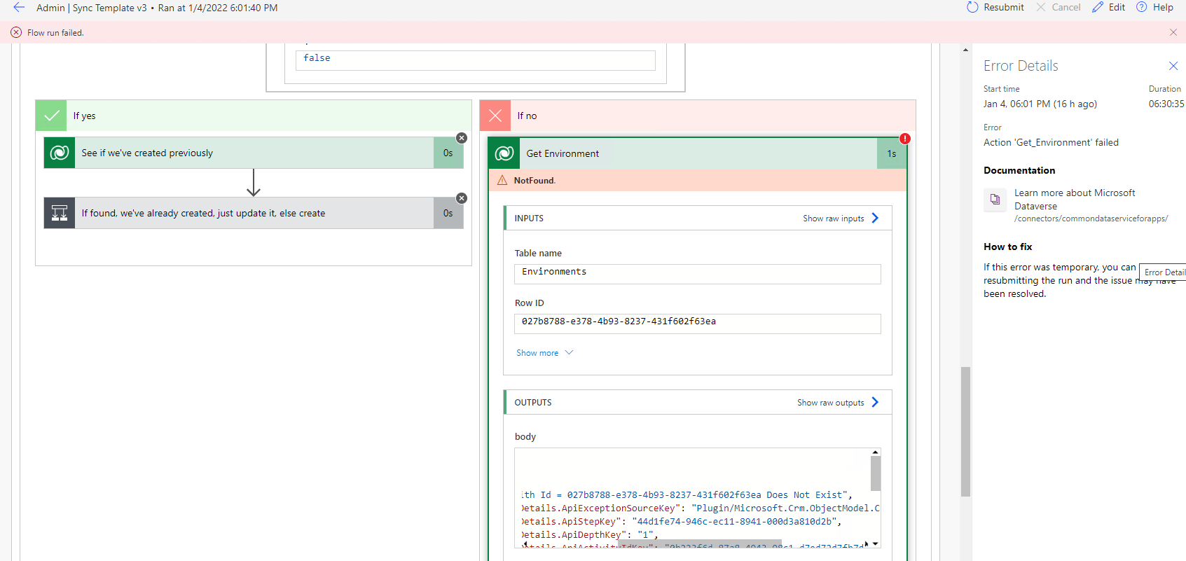 [CoE Starter Kit - BUG] Issue with getting environment via Admin - Sync Template v3 · Issue ...