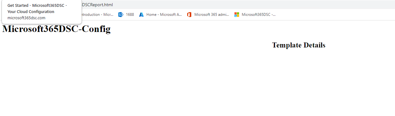 New-M365DSCReportFromConfiguration - HTML Report Export no longer ...