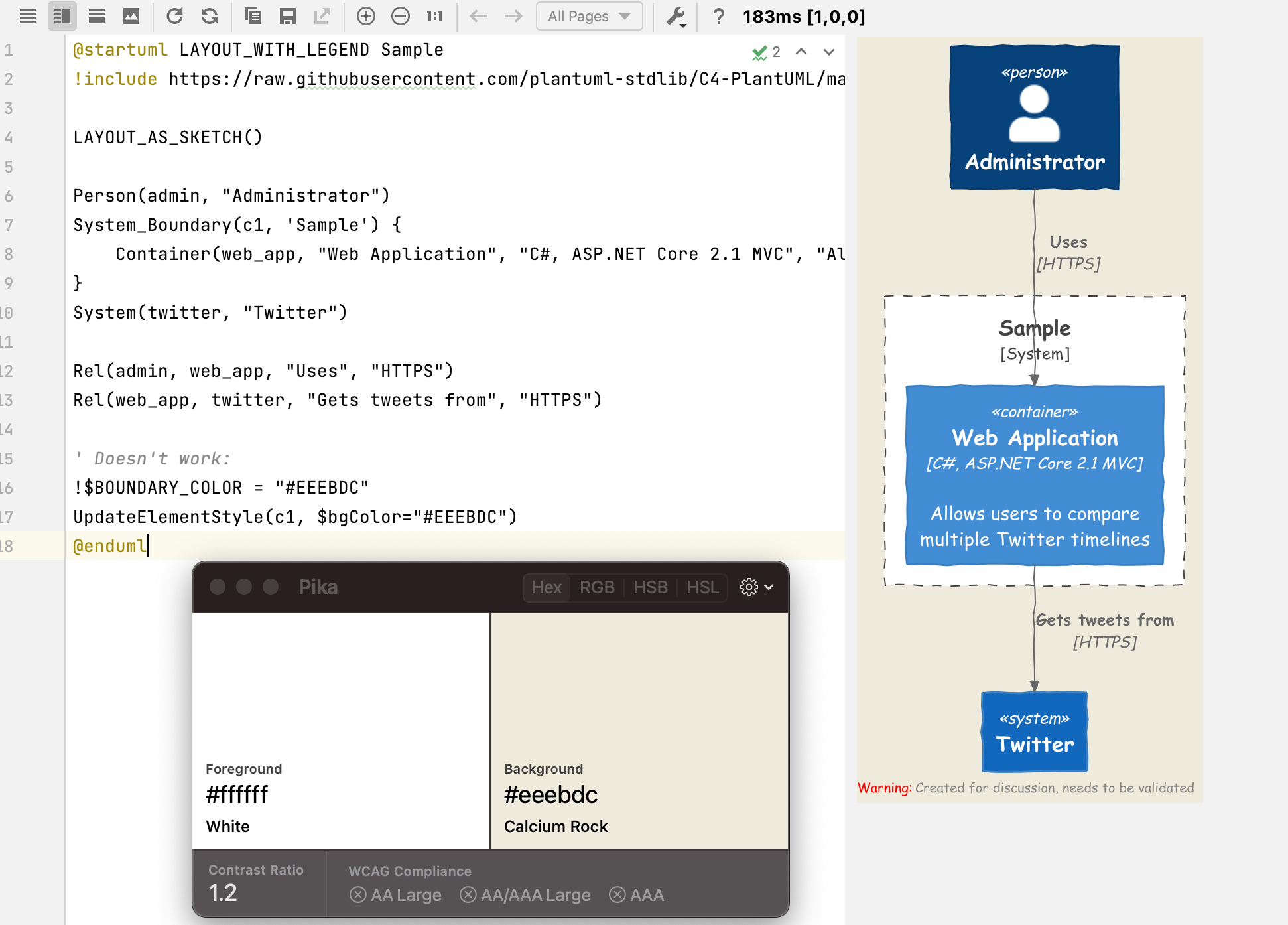 Background of boundaries is white in sketch-mode · Issue #163 · plantuml-stdlib/C4-PlantUML · GitHub