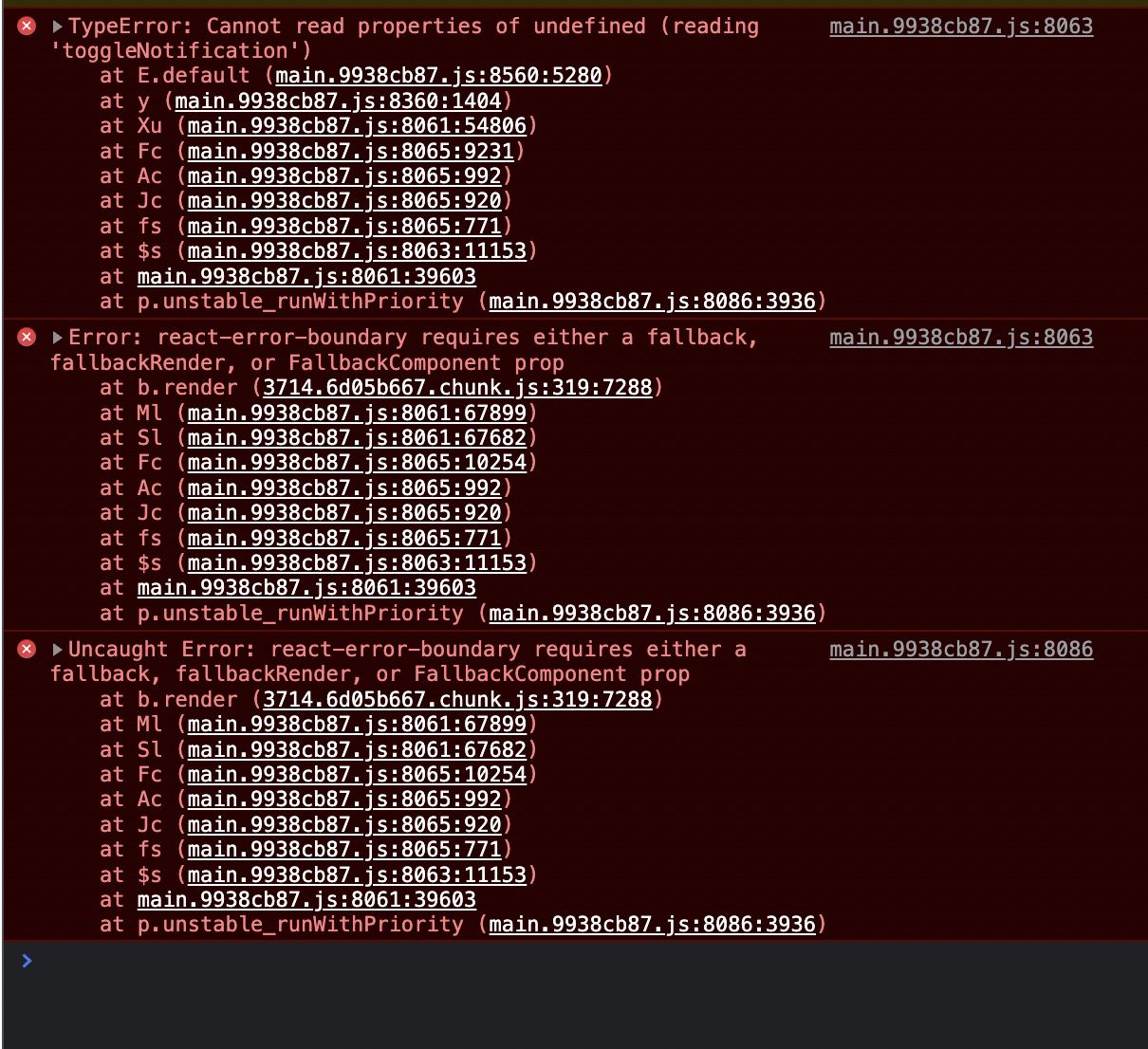 TypeError: Cannot read properties of undefined (reading 'toggleNotification') · Issue #13222 ...
