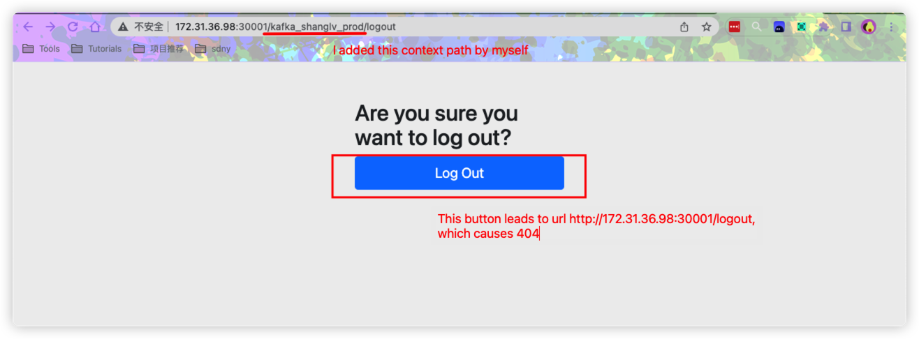 The logout func causes 404 · Issue #3387 · provectus/kafka-ui · GitHub