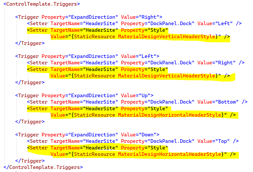 Removing chevron icon from MaterialDesignExpander template clone doesn't work · Issue #2920 ...
