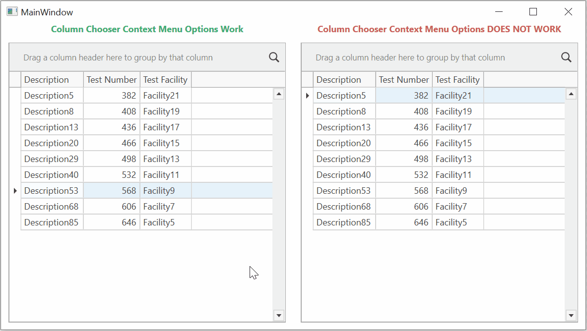 Use of MaterialDesign DialogHost disables Context Menu Column Chooser functionality of ...