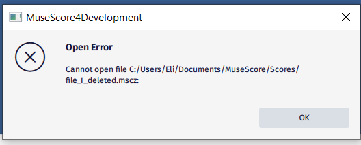 [MU4 Issue] When attempting to open a nonexistent score MU4 opens a new window · Issue #8884 ...
