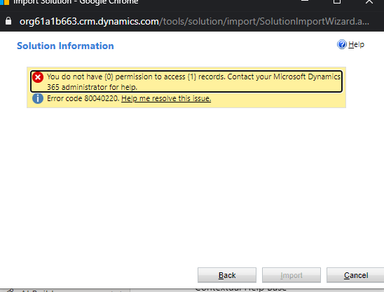 [BUG]: CoE Core Components Import solution error · Issue #337 · microsoft/powerapps-tools · GitHub