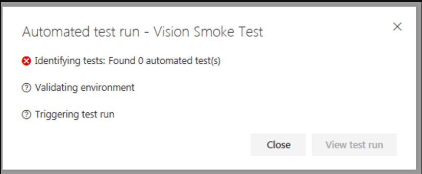 Getting 0 Identified Automated Tests while running Automated Tests in ...