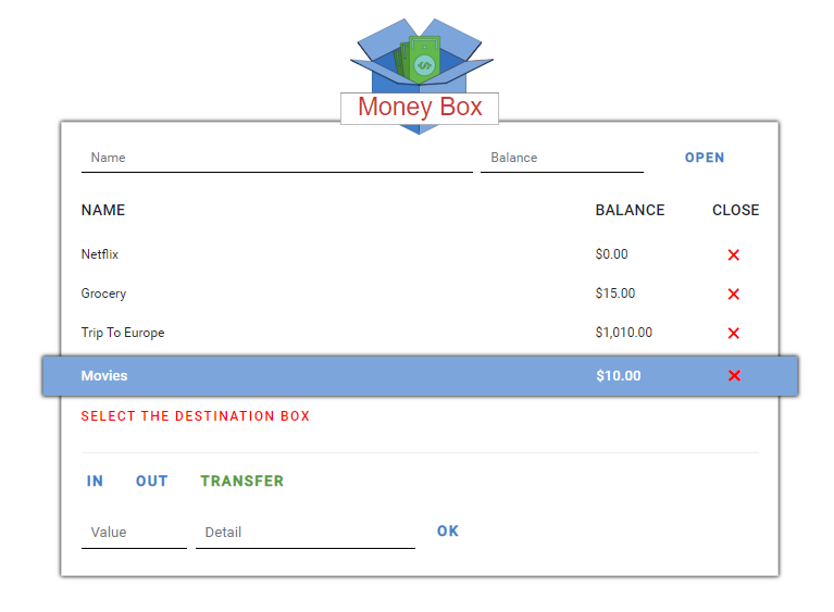 GitHub - SilvaAriel/Money-Box: An application to separate your money by ...