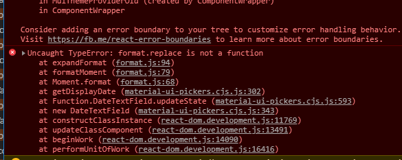 Moment Error · Issue 798 · Muimaterial Ui Pickers · Github