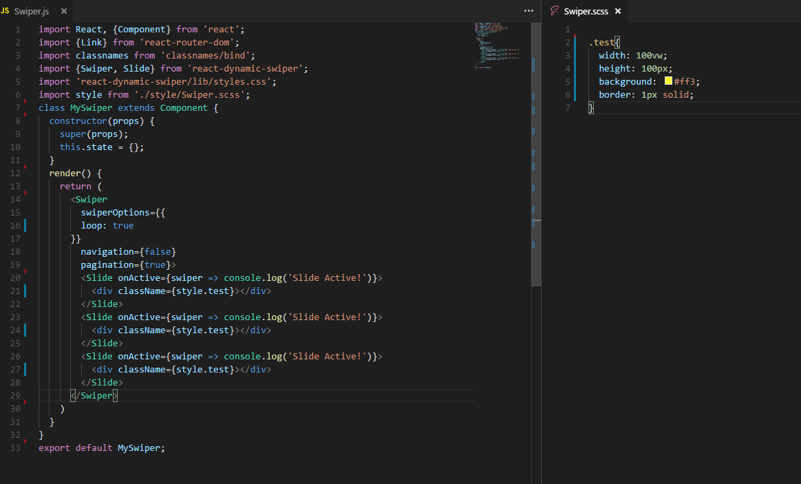 Swiper init a wrong style in mobile terminal · Issue #7 · nickpisacane ...