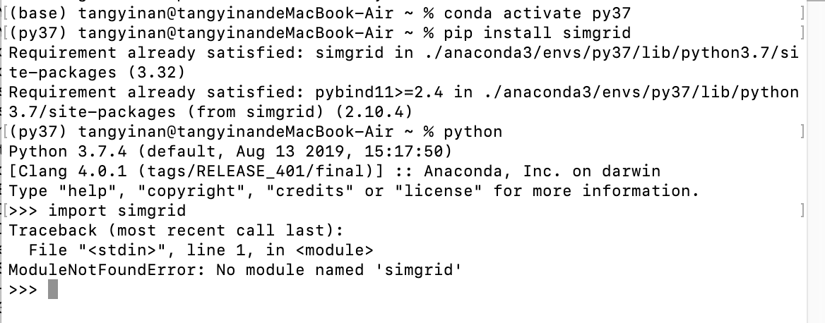 After Pip Install Simgrid I Cannot Import Simgird · Issue 386 · Simgridsimgrid · Github 3967