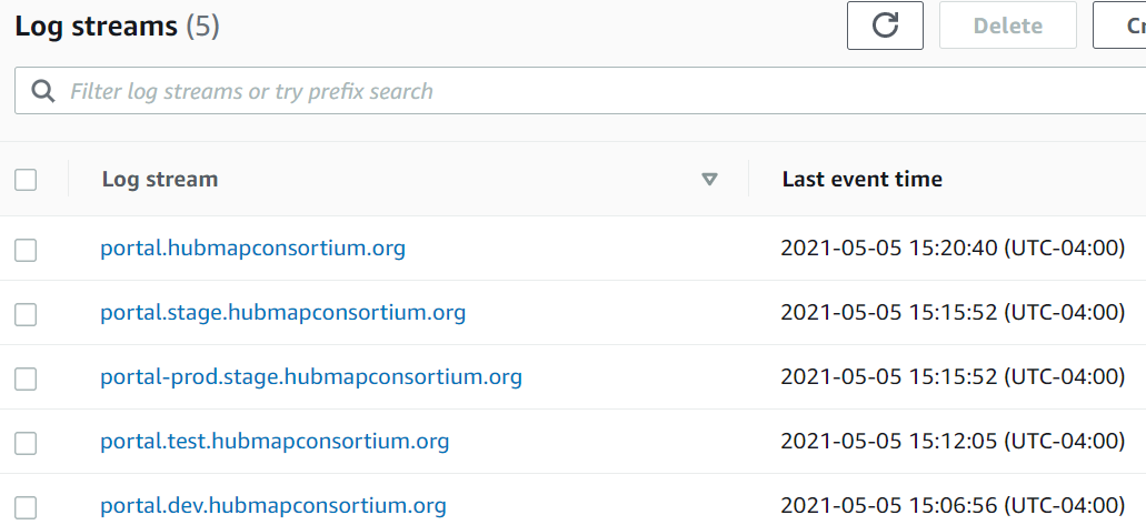 log aggregation / log monitoring · Issue #1707 · hubmapconsortium/portal-ui · GitHub