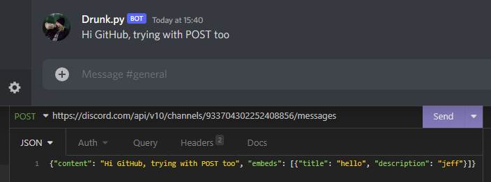 Unable to add embed on message (PATCH: /channels/:ID/messages/:ID) · Issue #5648 · discord ...
