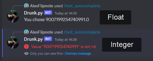 Integer Limit For Autocomplete Is Inconsistent To Normal Command Integer Limit · Issue 6388