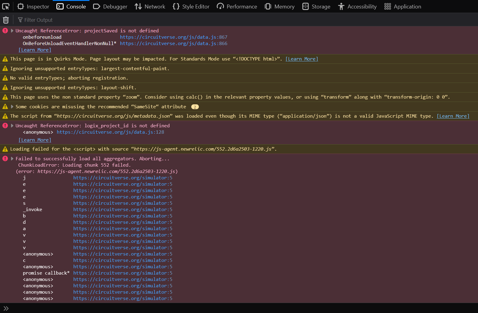 Investigate Firefox compaibility · Issue #3309 · CircuitVerse/CircuitVerse · GitHub