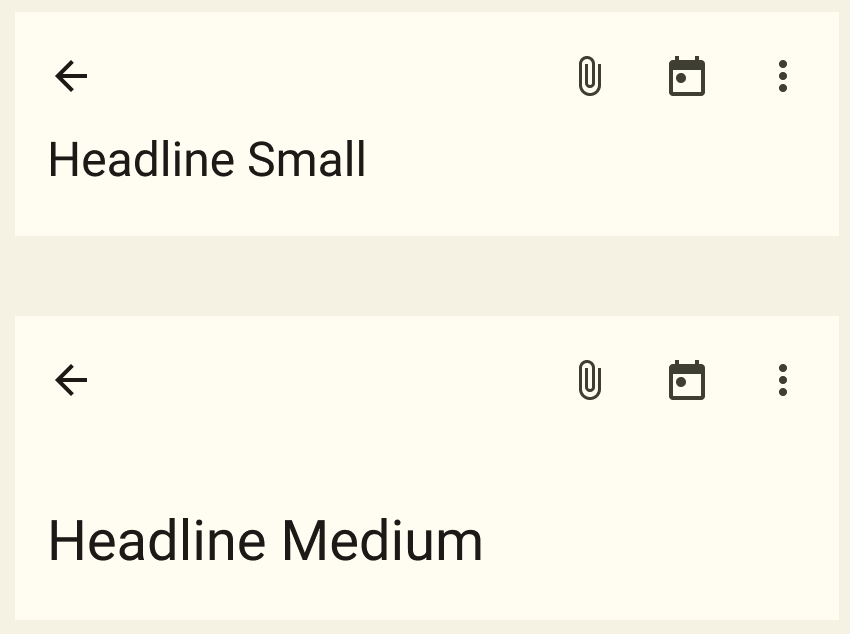 Update `AppBar` to support new M3 'Medium' and 'Large' variants. · Issue #102684 · flutter ...